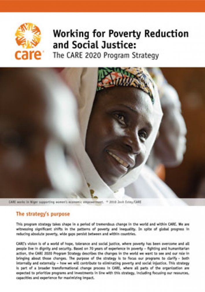 Working for poverty reduction and social justice: The CARE 2020 Program ...